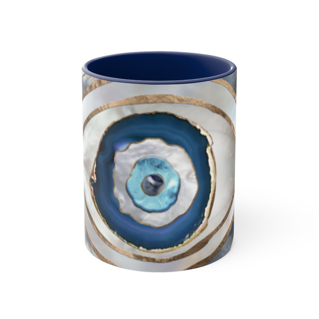 Evil Eye Coffee Mug, No Bad Vibes, Spiritual Gifts for Her or Him, Evil ...