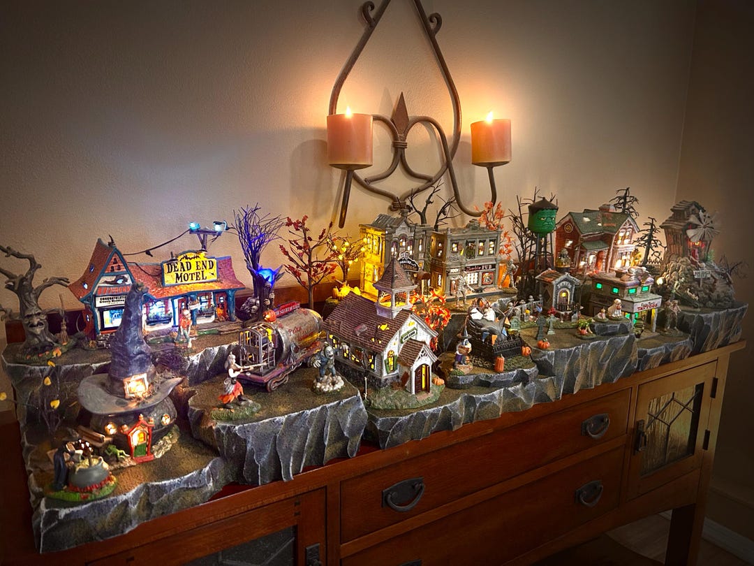 Set of 3 Halloween Display Platforms (houses/accessories NOT Included ...