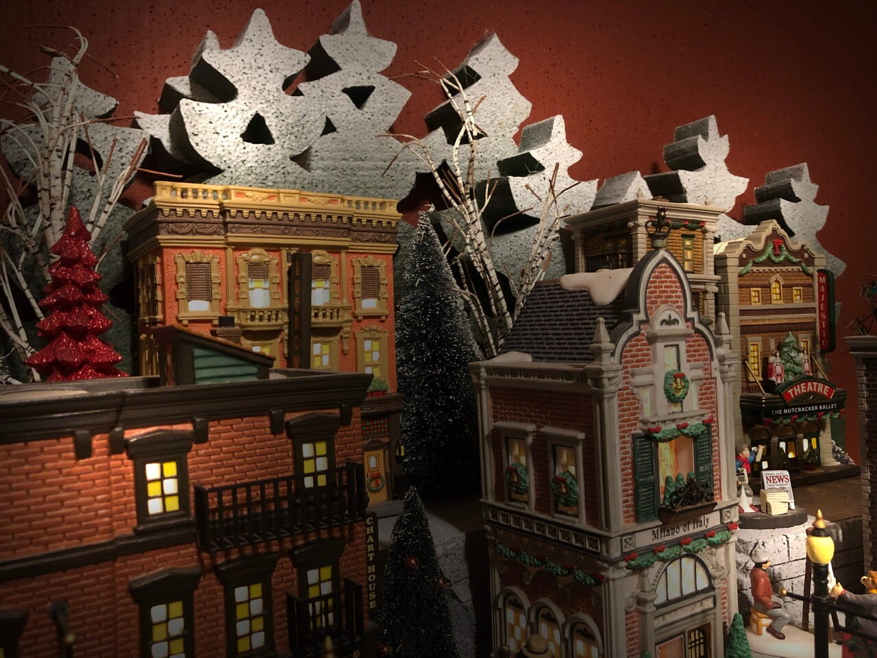 Single-layer Forest Trees Backdrop Set for Dept 56 and Lemax - Etsy