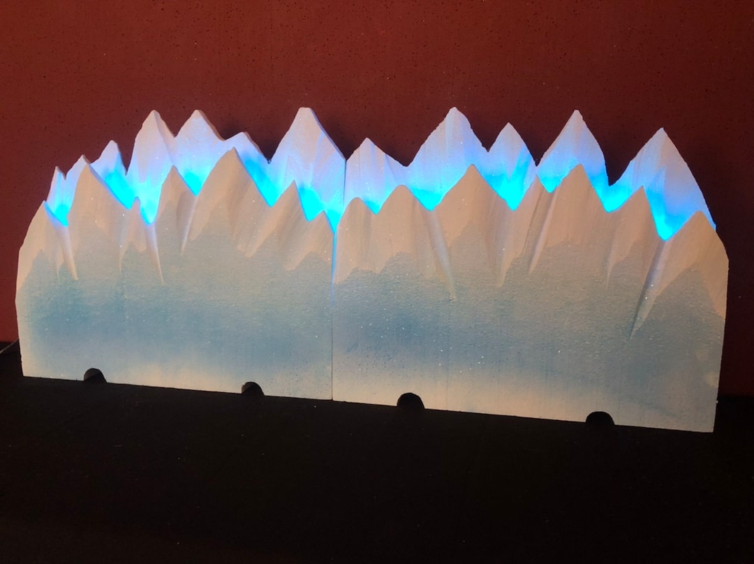 Double-layer Mountain Backdrop Set (houses NOT Included) for Dept 56 ...