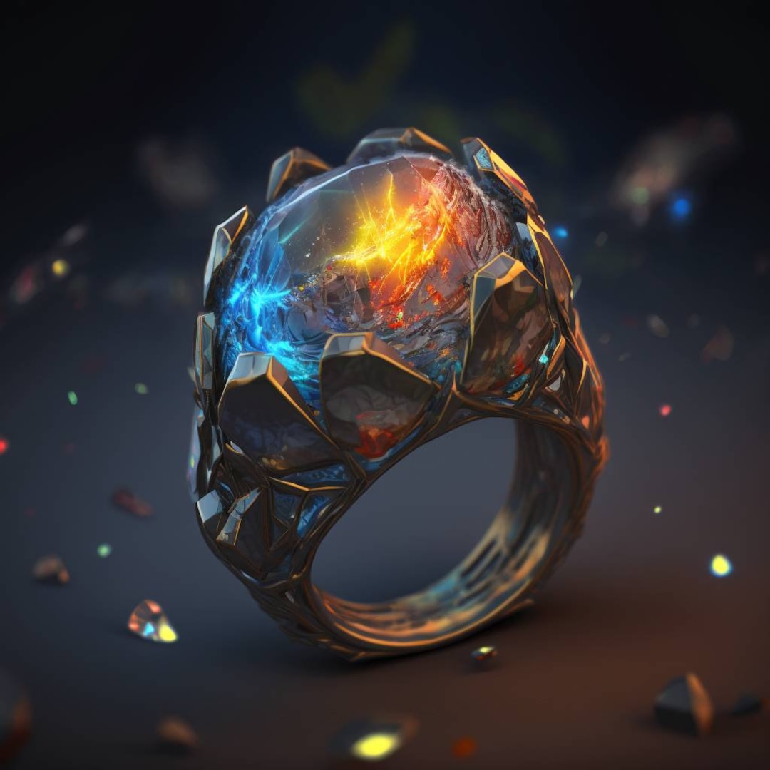 Infinity Stone Ring Canvas Print - Etsy