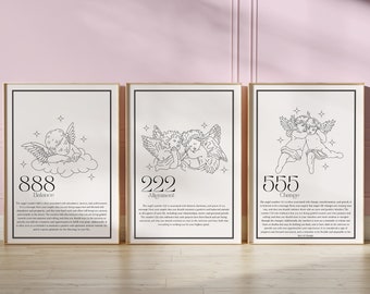 ANGEL NUMBER 333 Gradient Aura Wall Art Print Spiritual Wall - Etsy