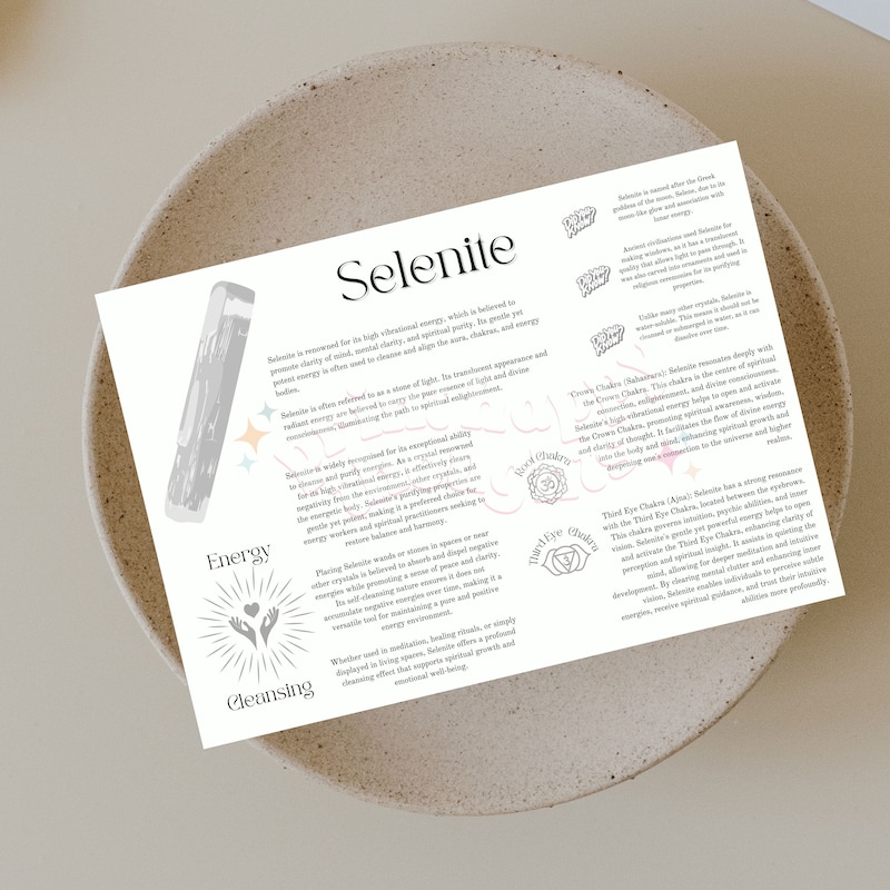 Selenite Wall Art - Etsy