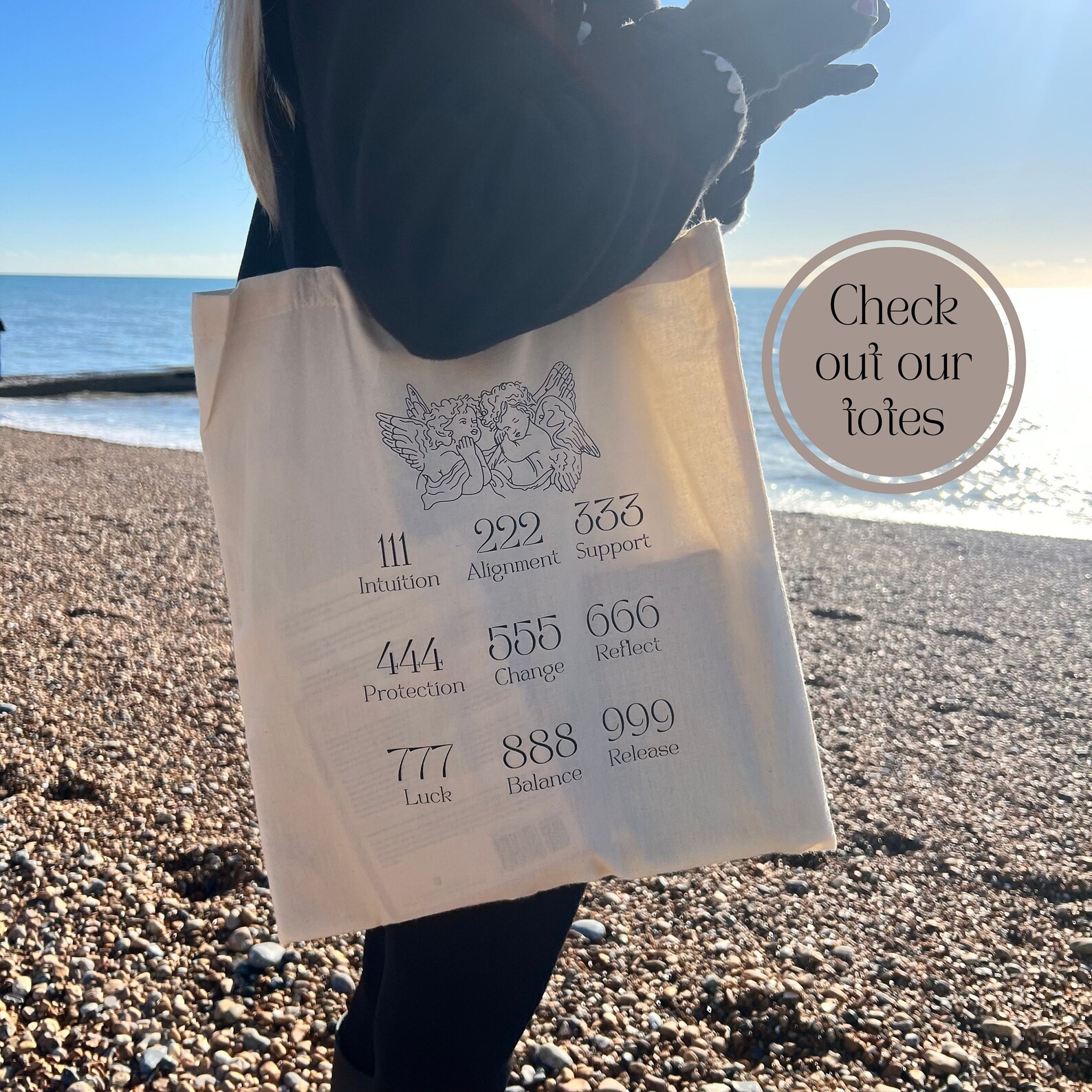 Angel Numbers Poster Minimalist Line Art Angel Wall Decor 222 Wall Art ...