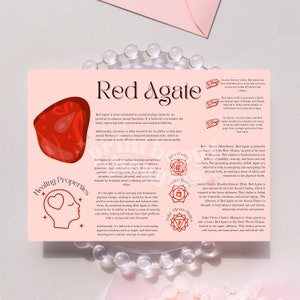 Red Agate Crystal Card Meaning Crystal Description Cards Printable ...