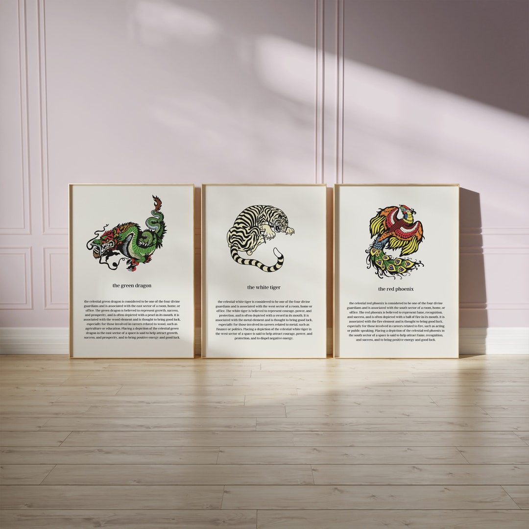 Feng Shui Wall Art 4 Posters Feng Shui Home Decor House - Etsy