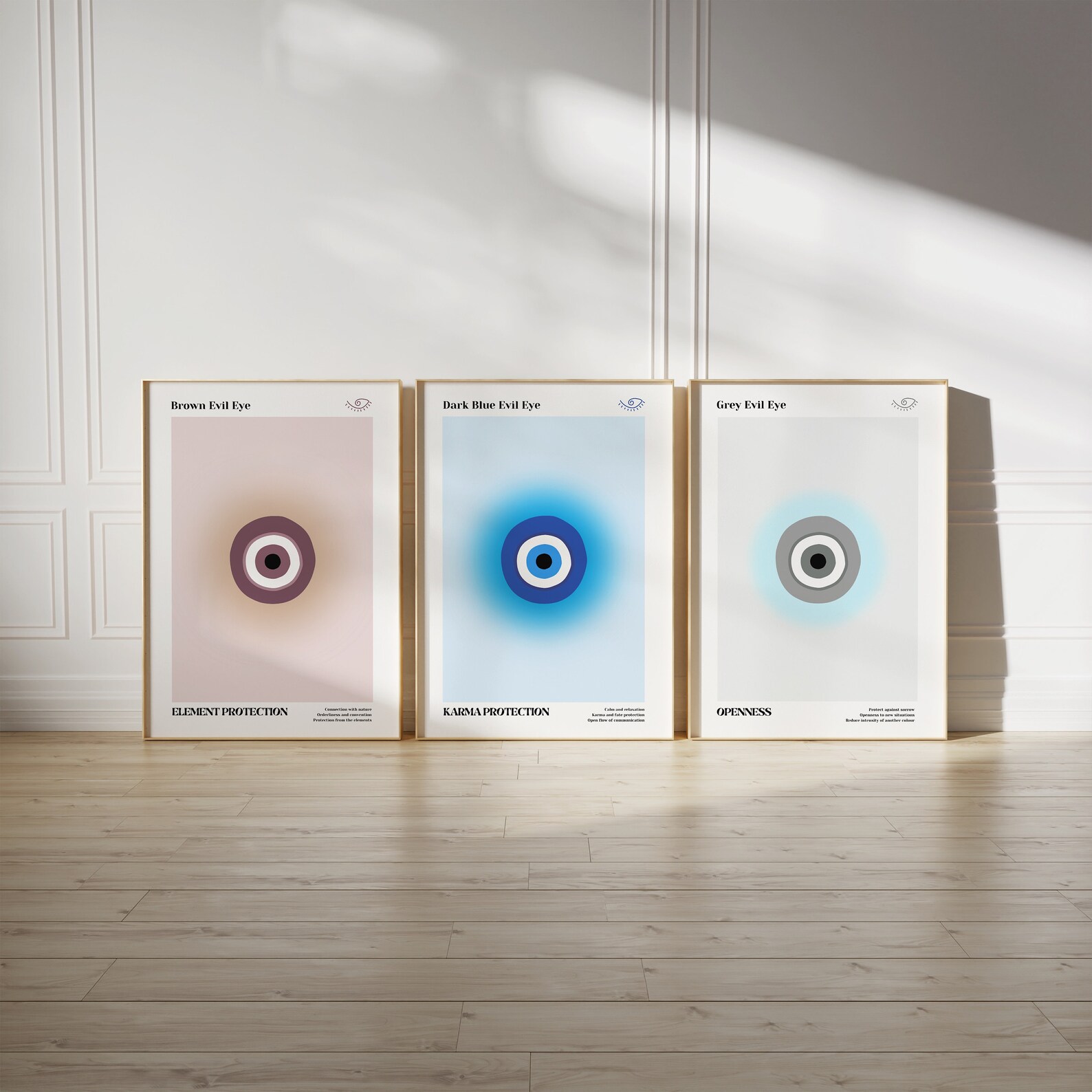 Evil Eye Poster Aura Greek Pink Evil Eye Print Protection - Etsy UK