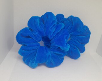 Velvet Blues Scrunchie Set Blue Velvet Scrunchies Cozy Winter ...