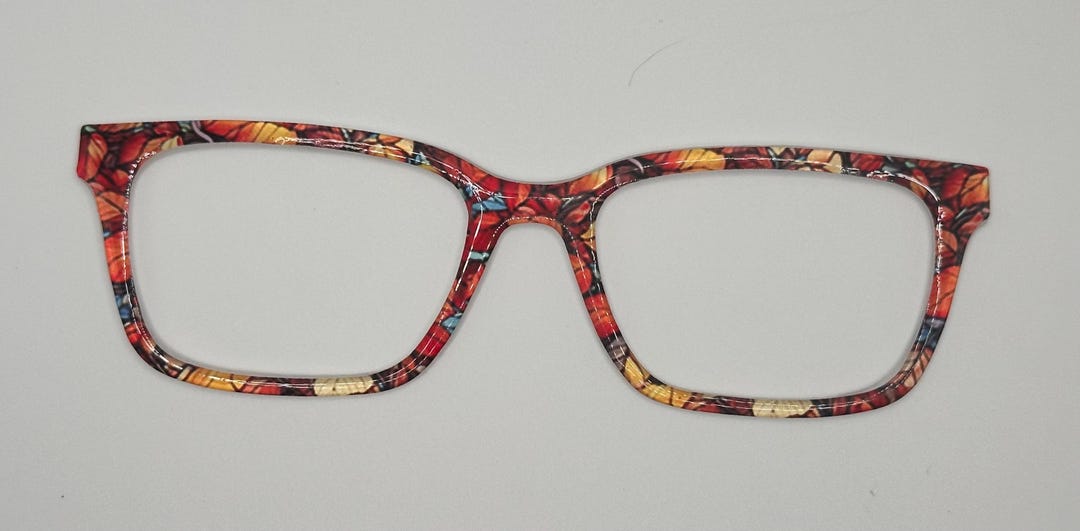Handcrafted Fall Stained Glass Leaf Toppers Foreyewear Such as Pair - Etsy