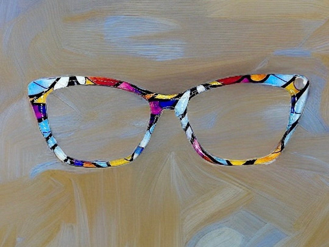 Women's Stained Glass Magnetic Eyeglass Toppers. - Etsy