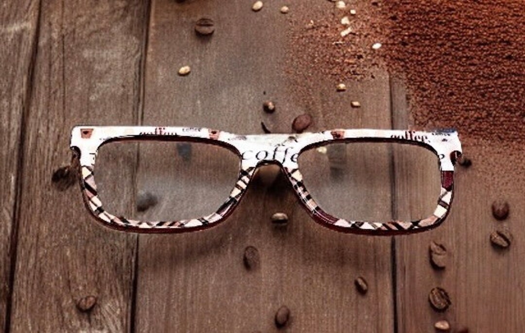 Women's Coffee Over Brown Plaid Magnetic Eyewear Toppers for Glasses ...
