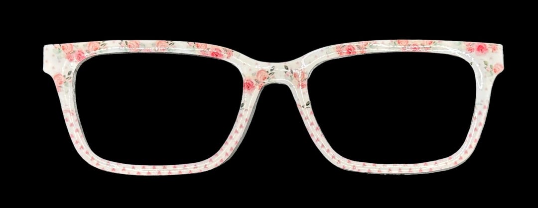 Rose & Heart Magnetic Eyewear Toppers for Pair Frames - Etsy