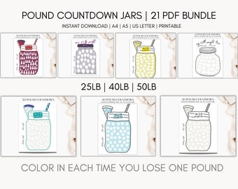 Pounds Lost, Countdown, 80 Pound Countdown, Digital Weight Loss Tracker ...