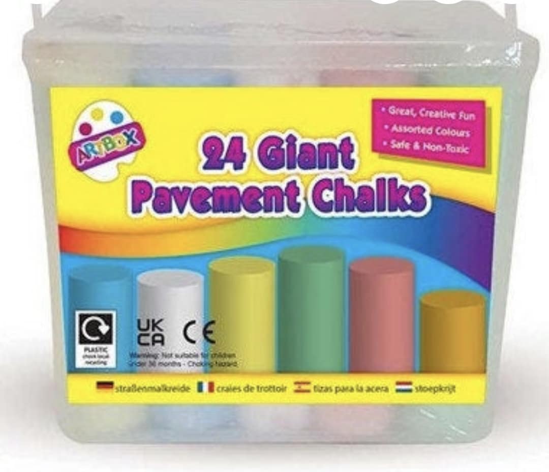24 Giant Pavement Chalk - Etsy