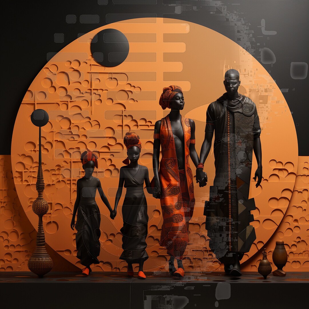 Minimalist African Family Collection | Digital Download - Etsy