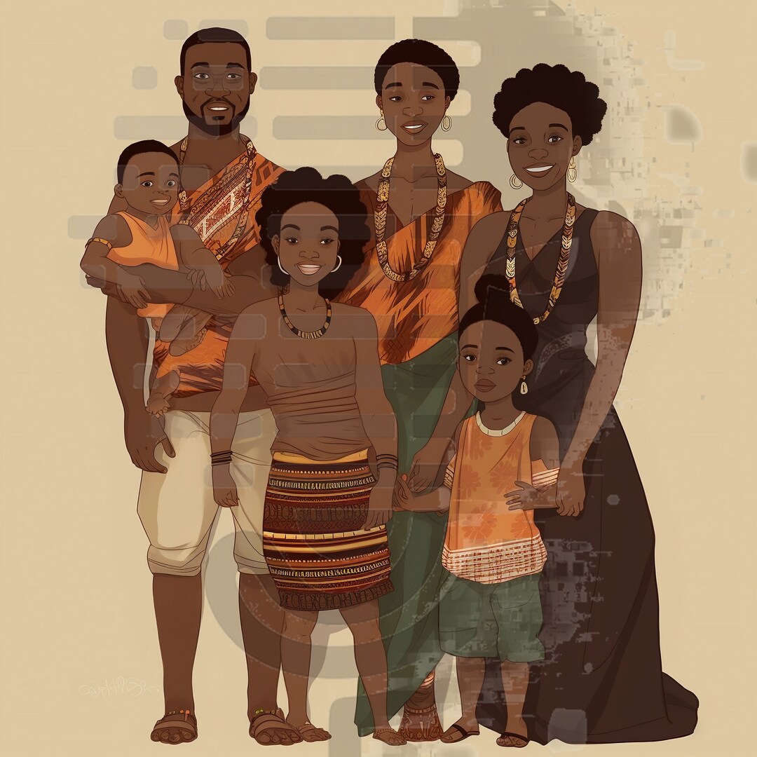 Minimalist African Family Collection | Digital Download - Etsy