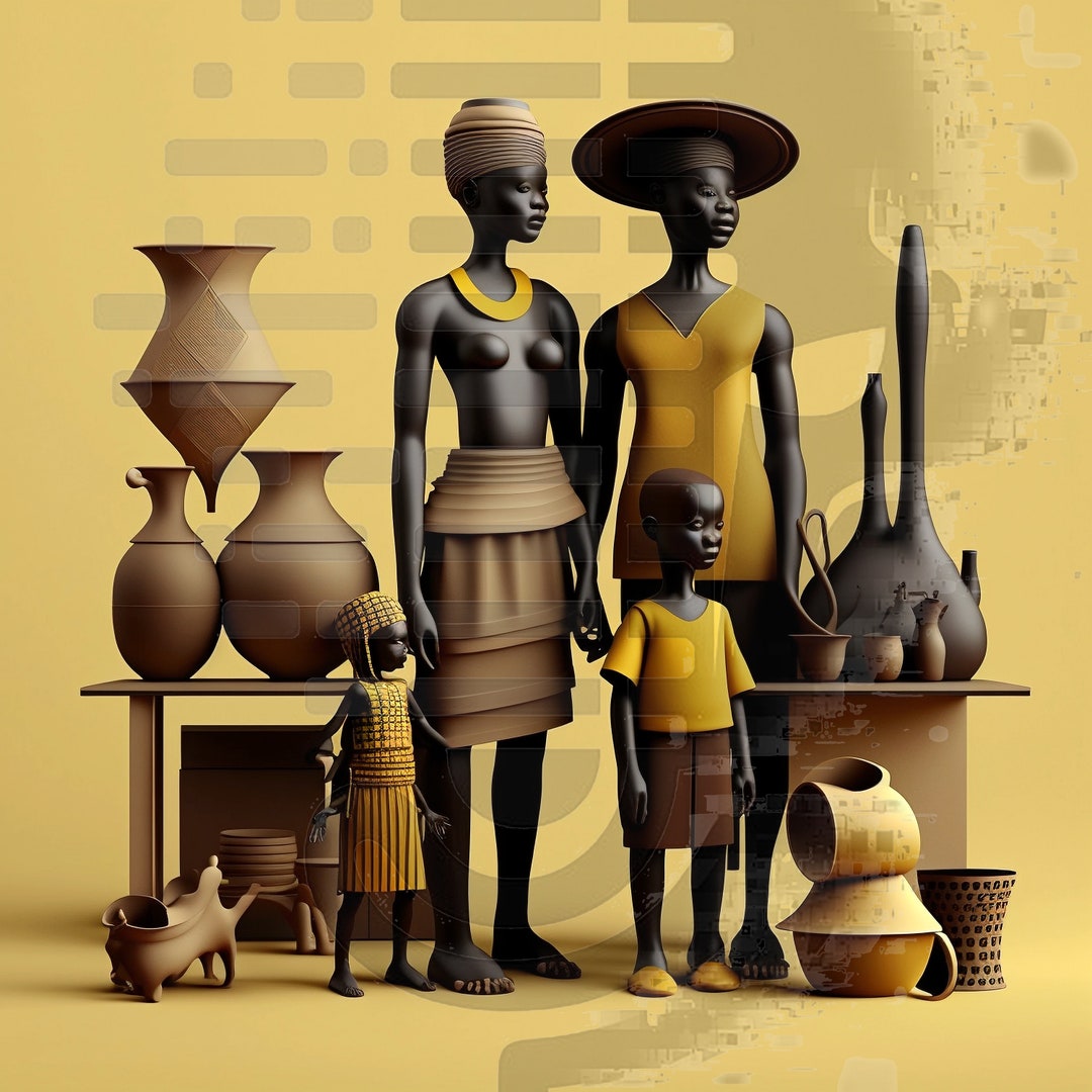 The African Marketplace Collection | African Art | Digital Download - Etsy
