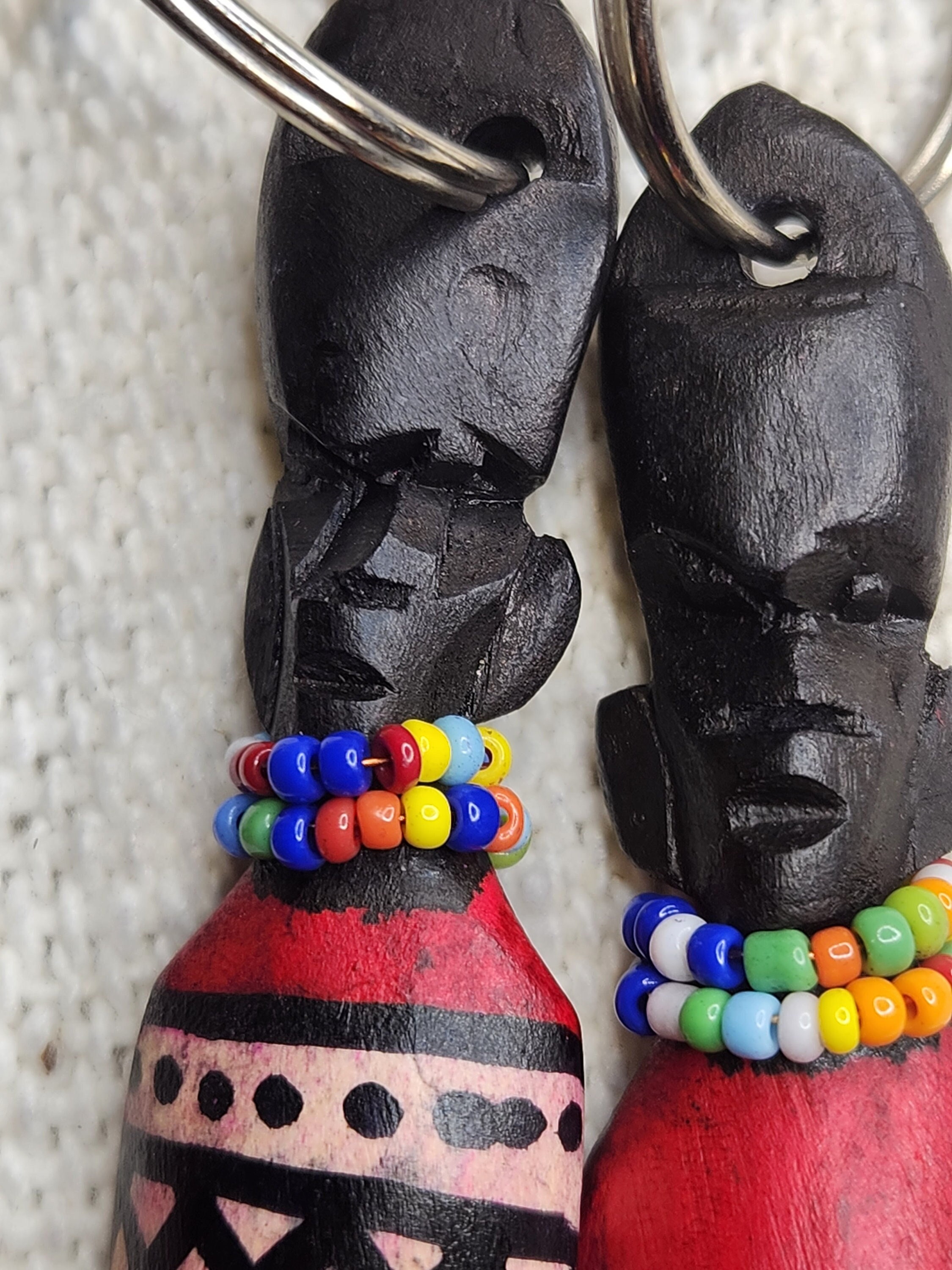 Maasai Hand Carved Key Chain - Etsy