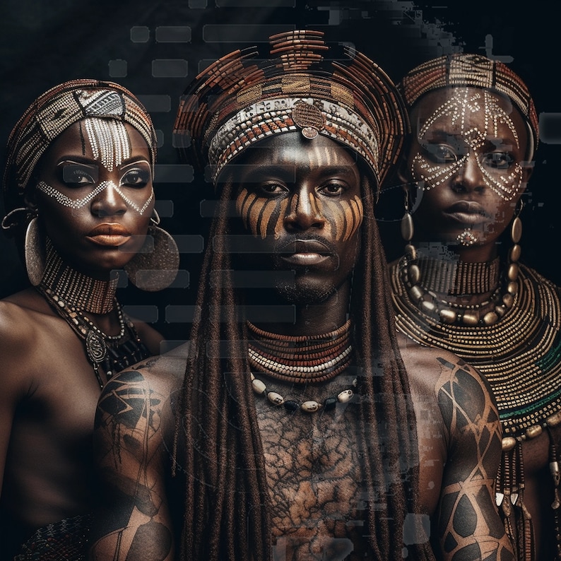 The African Family Structure Collection African Art - Etsy