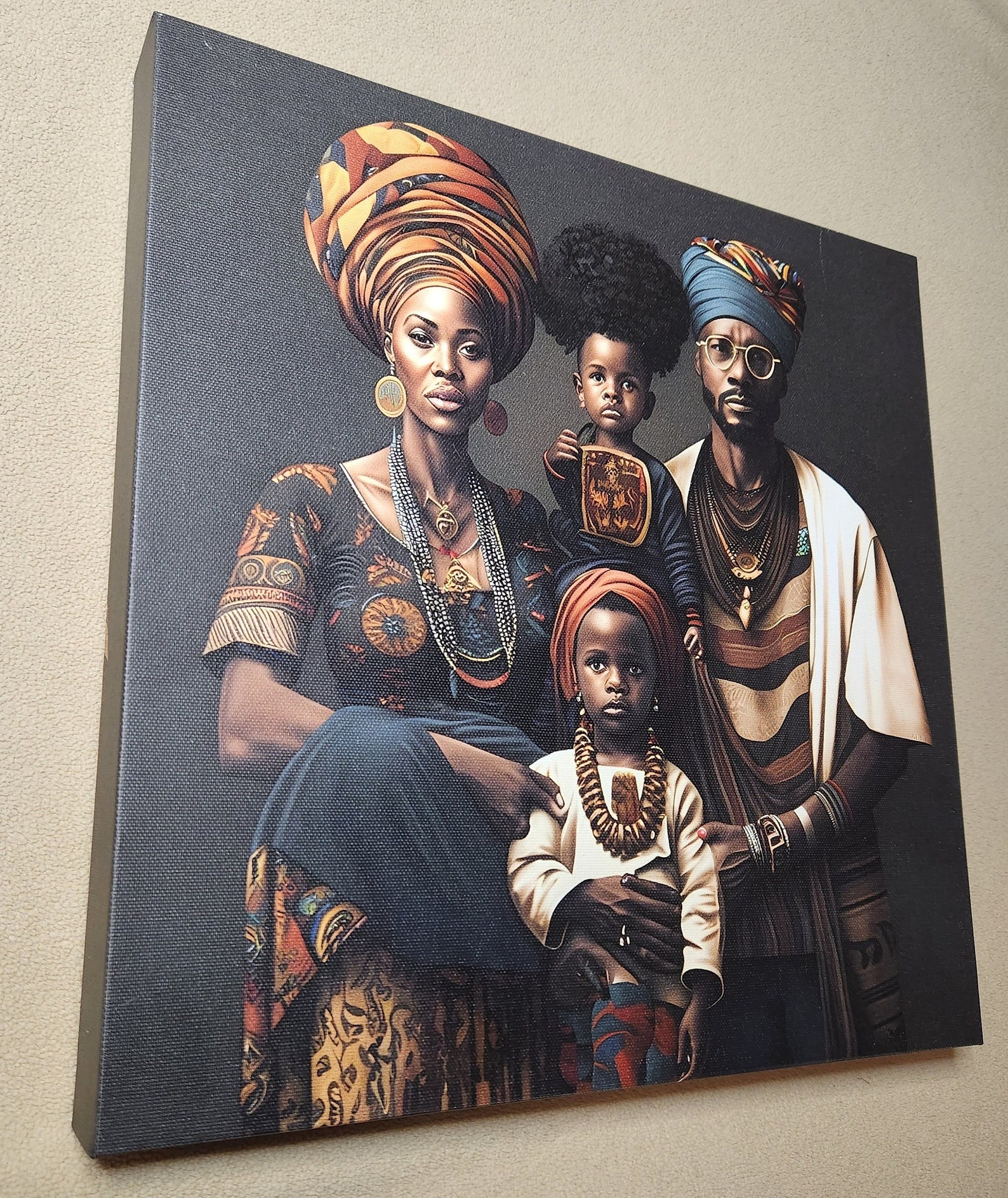 African Wall Art | Family Tradition | 12 X 12 - Etsy