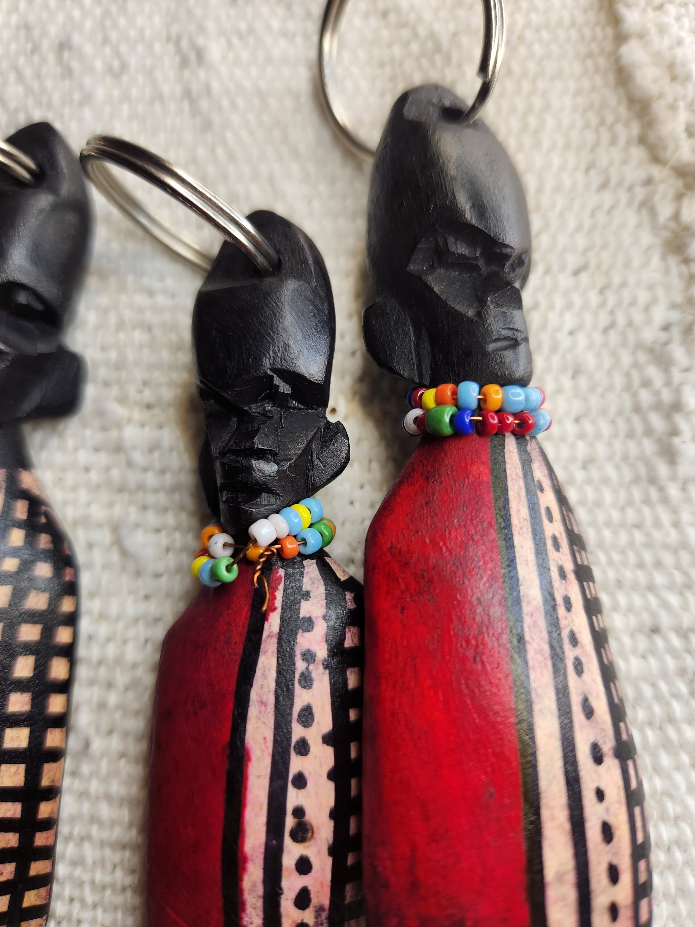 Maasai Hand Carved Key Chain - Etsy