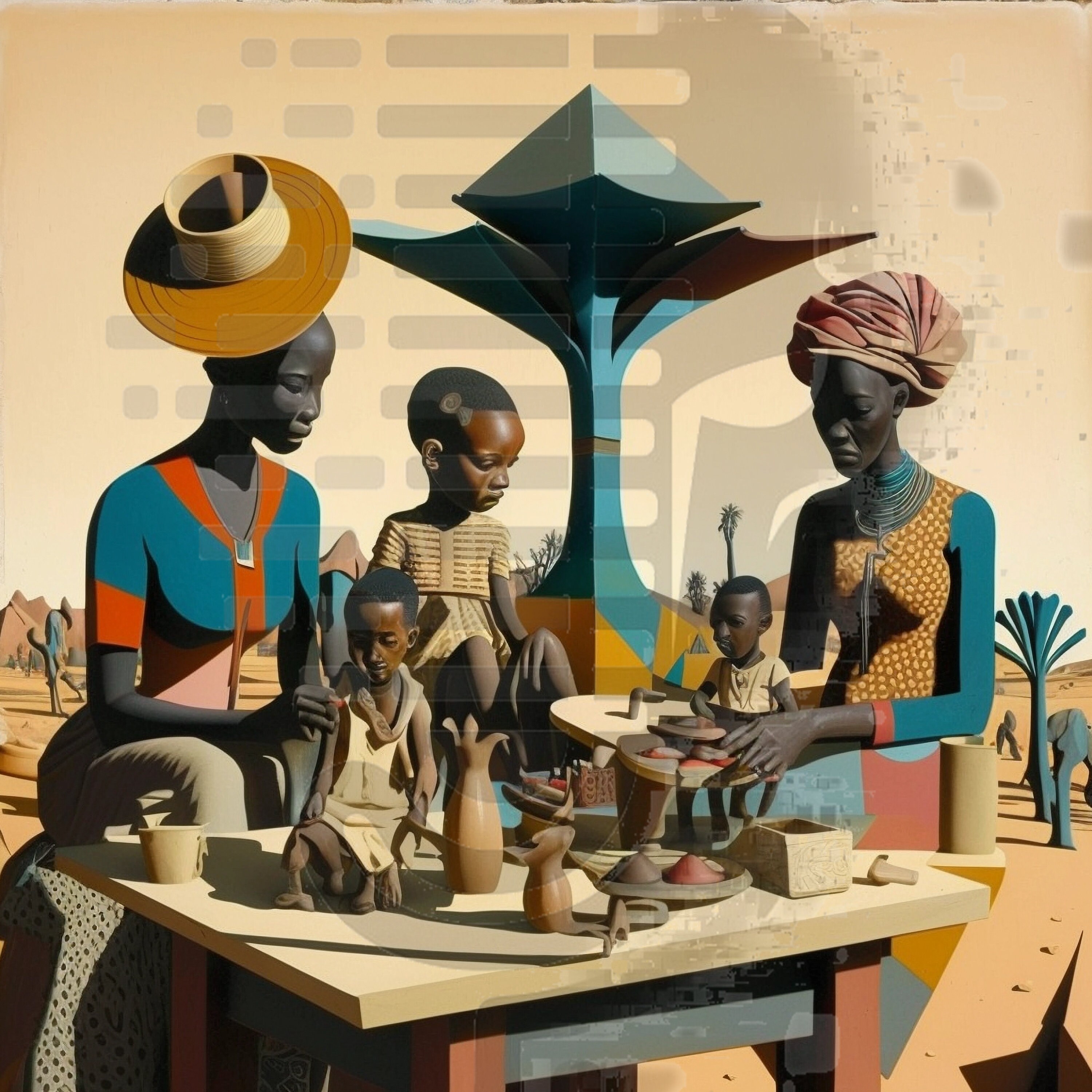 The African Marketplace Collection | African Art | Digital Download - Etsy