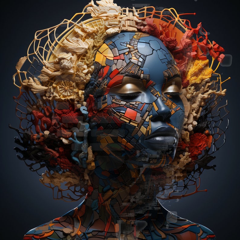 African Abstract Cultural Experience | Digital Art - Etsy