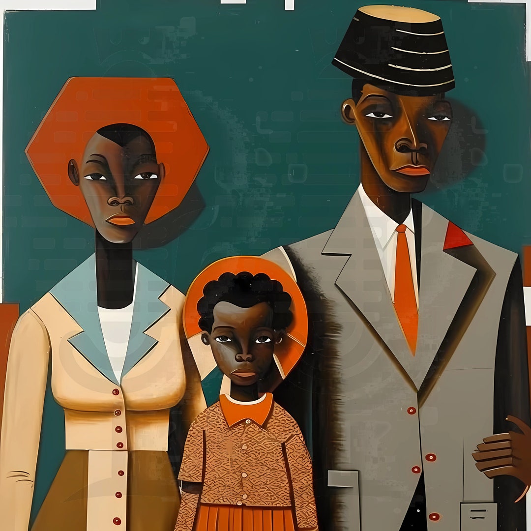 Abstract African Family | Digital Download - Etsy