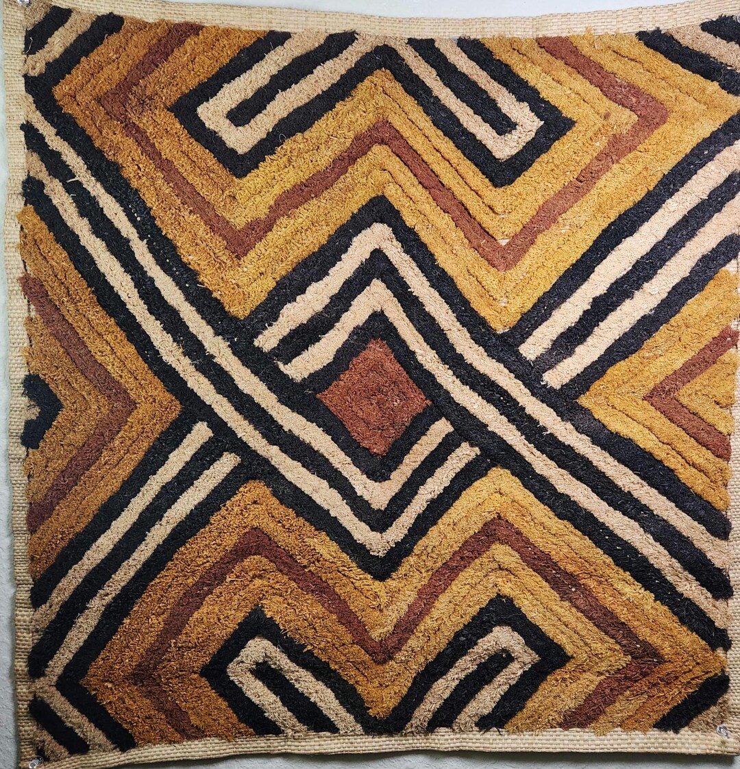 Authentic Kuba Cloth | African Wall Art | FREE SHIPPING - Etsy