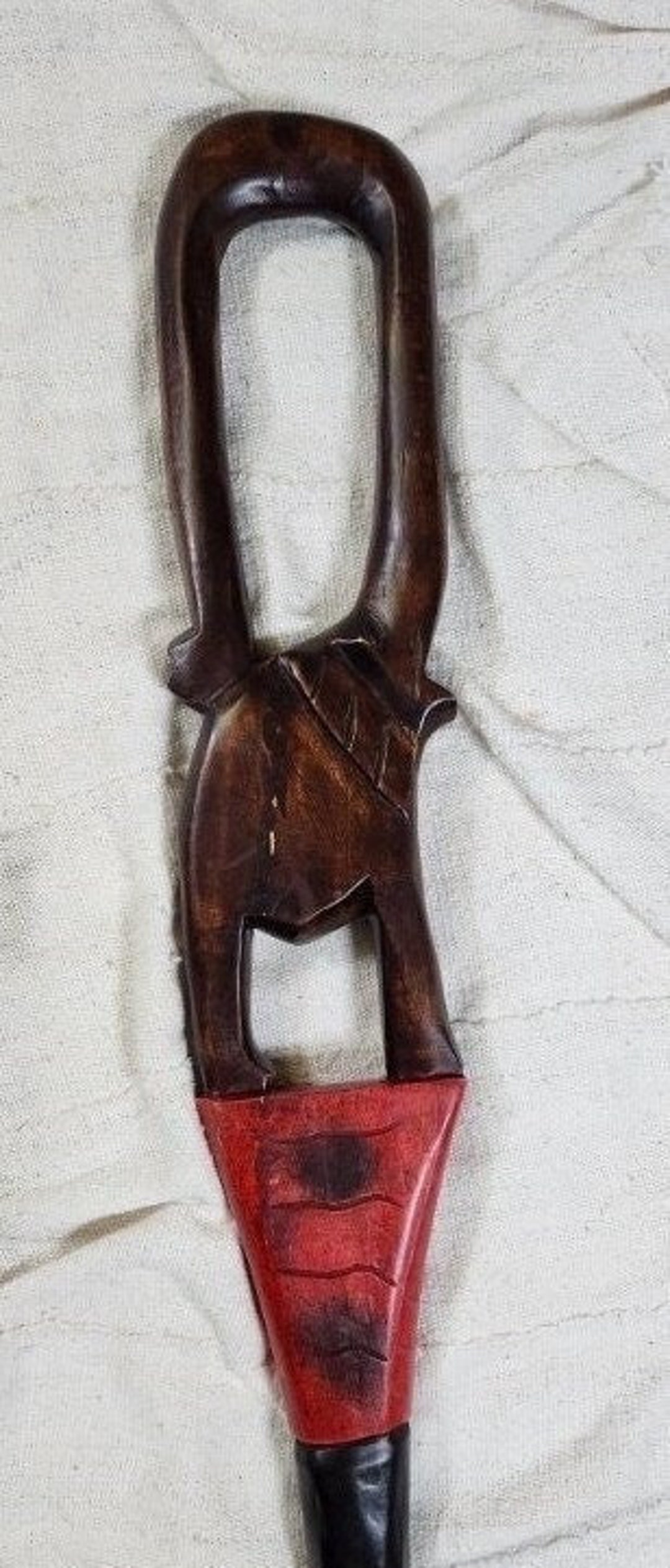 40in Elephant | Walking Cane | Hand-carved | African Art | FREE ...
