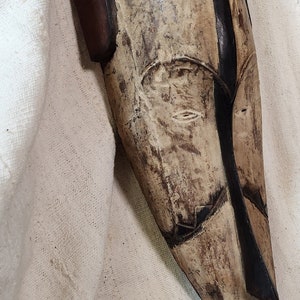 Vintage | Cameroon Long Face Mask | African Wall Art | FREE SHIPPING - Etsy