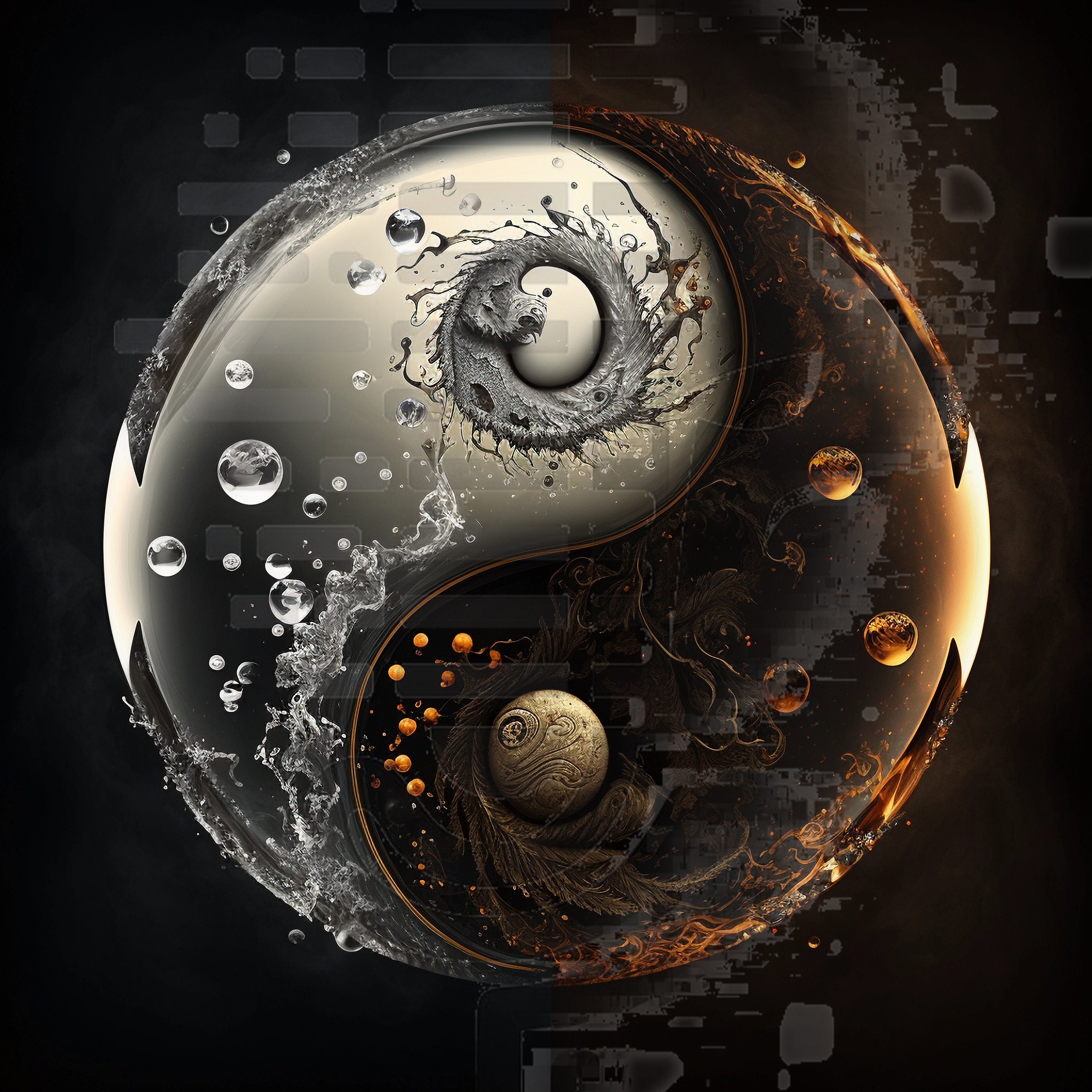 Yin Yang Collection Digital Art Digital Download - Etsy