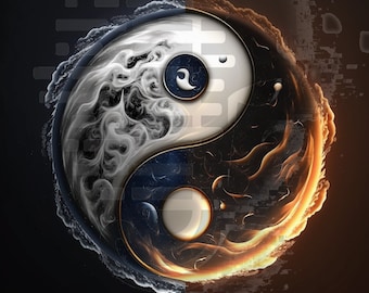 Yin Yang Collection Digital Art Digital Download - Etsy