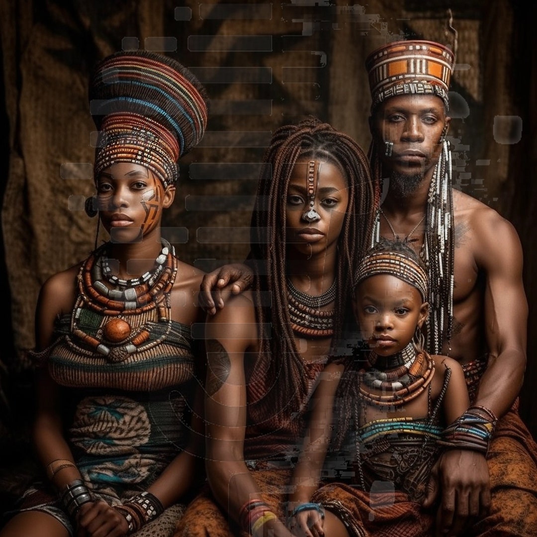 The African Family Structure Collection | African Art | Digital ...