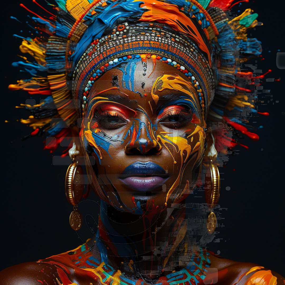 African Abstract Cultural Experience | Digital Art - Etsy