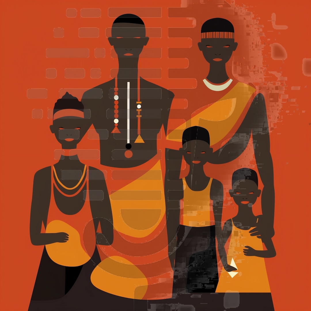 Minimalist African Family Collection | Digital Download - Etsy