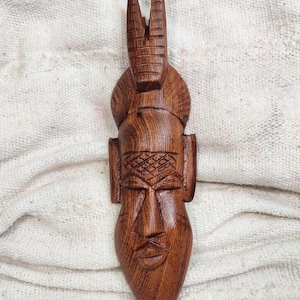 8-10in Senegal Handcrafted Face Mask | African Wall Art - Etsy