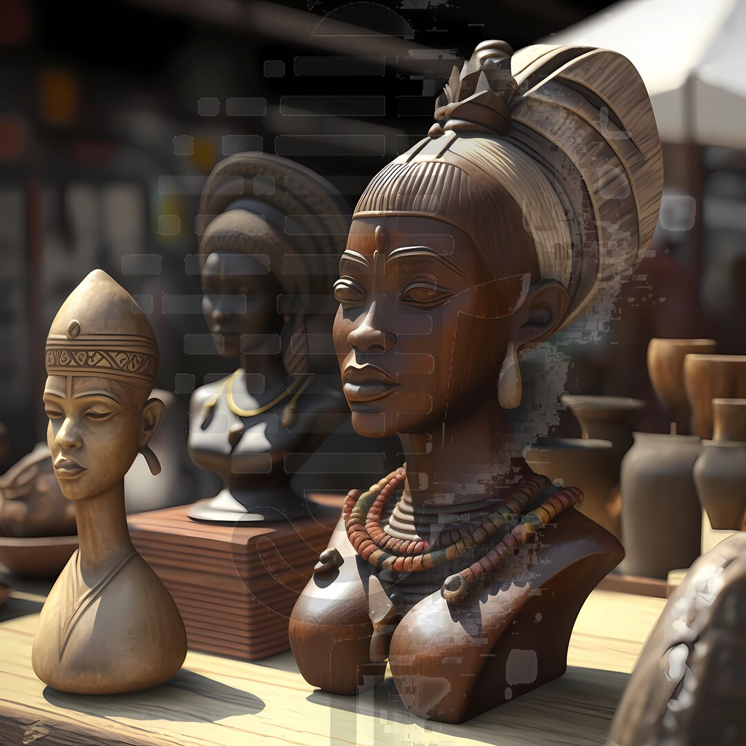 The African Marketplace Collection | African Art | Digital Download - Etsy