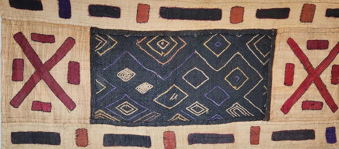 African Art | Authentic Kuba Cloth | FREE SHIPPING - Etsy