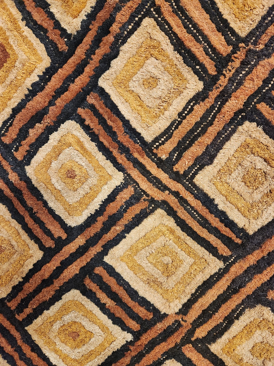 Authentic Kuba Cloth African Wall Art FREE SHIPPING - Etsy