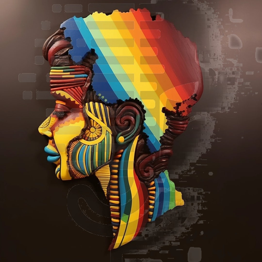 African Abstract Cultural Experience | Digital Art - Etsy