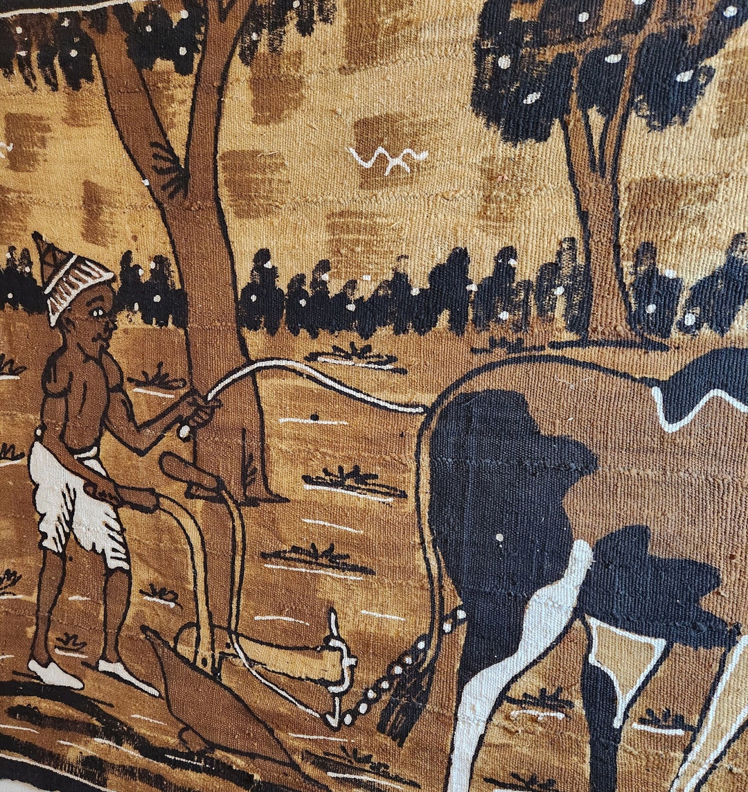 African Malian Bogolan Mudcloth Authentic African Wall Art FREE ...
