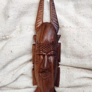 8-10in Senegal Handcrafted Face Mask | African Wall Art - Etsy