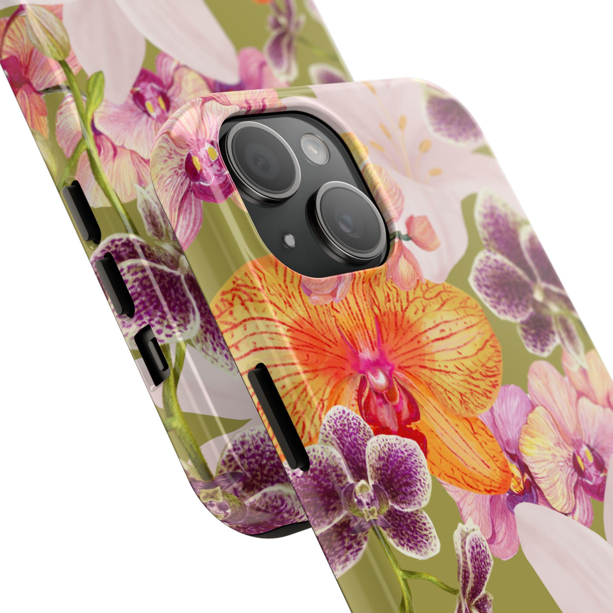 Floral Collage Phone Case, Tiger Lily Orchid Coquette Aesthetic ...