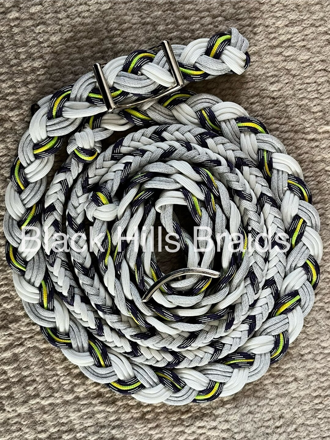 9 Strand Barrel Reins, Loop Reins, Adjustable 8' Long - Etsy