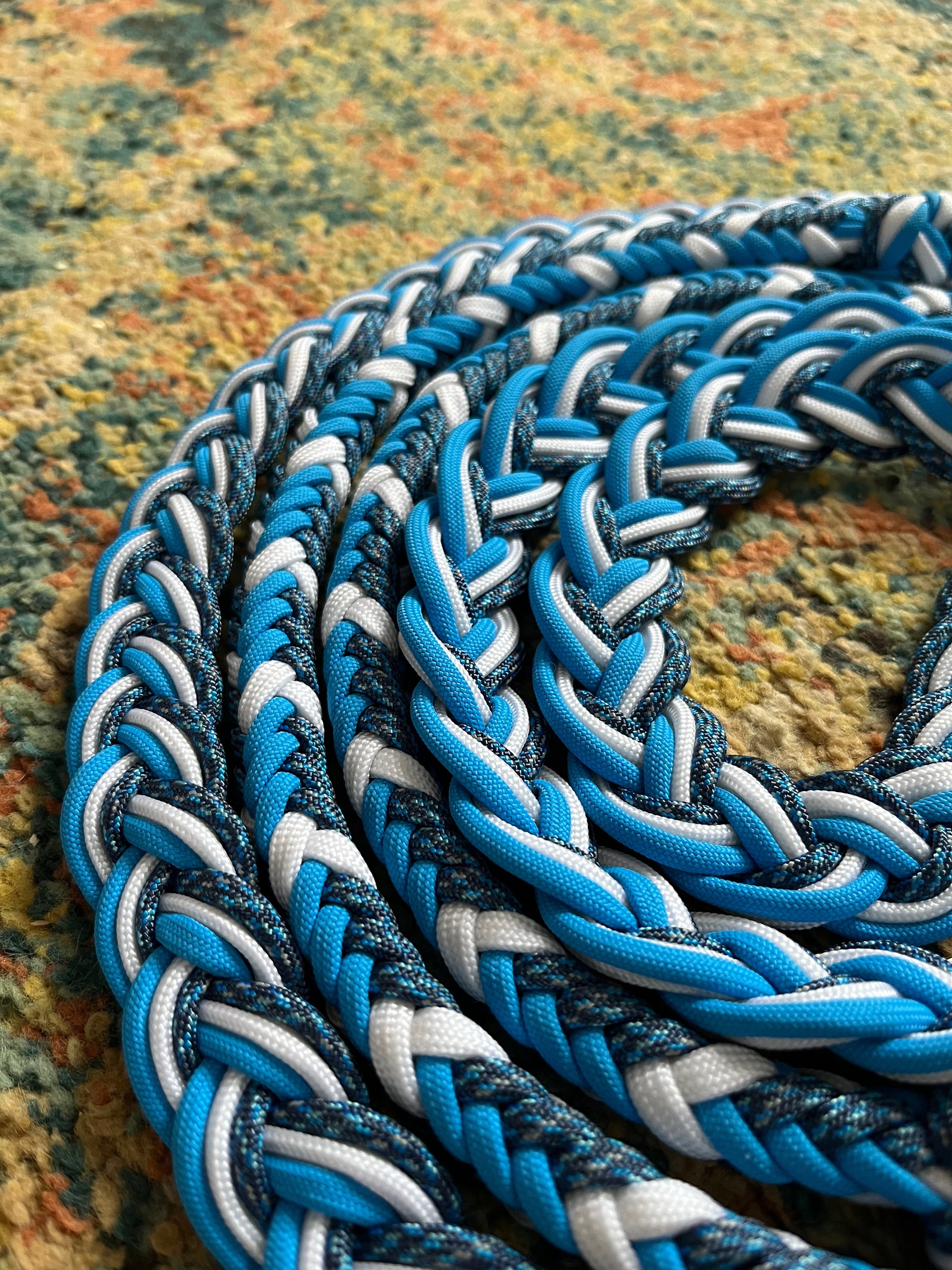 9 Strand Barrel Reins, Loop Reins, Adjustable 8' Long - Etsy