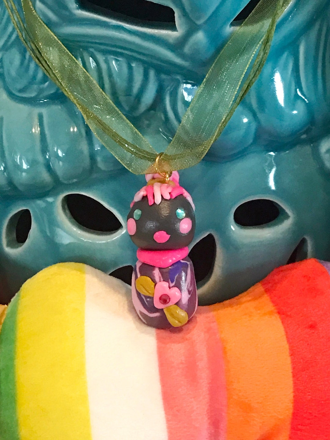 Ella - Juju Djinn Necklace / Doll Necklace / Talisman / Good Luck - Etsy