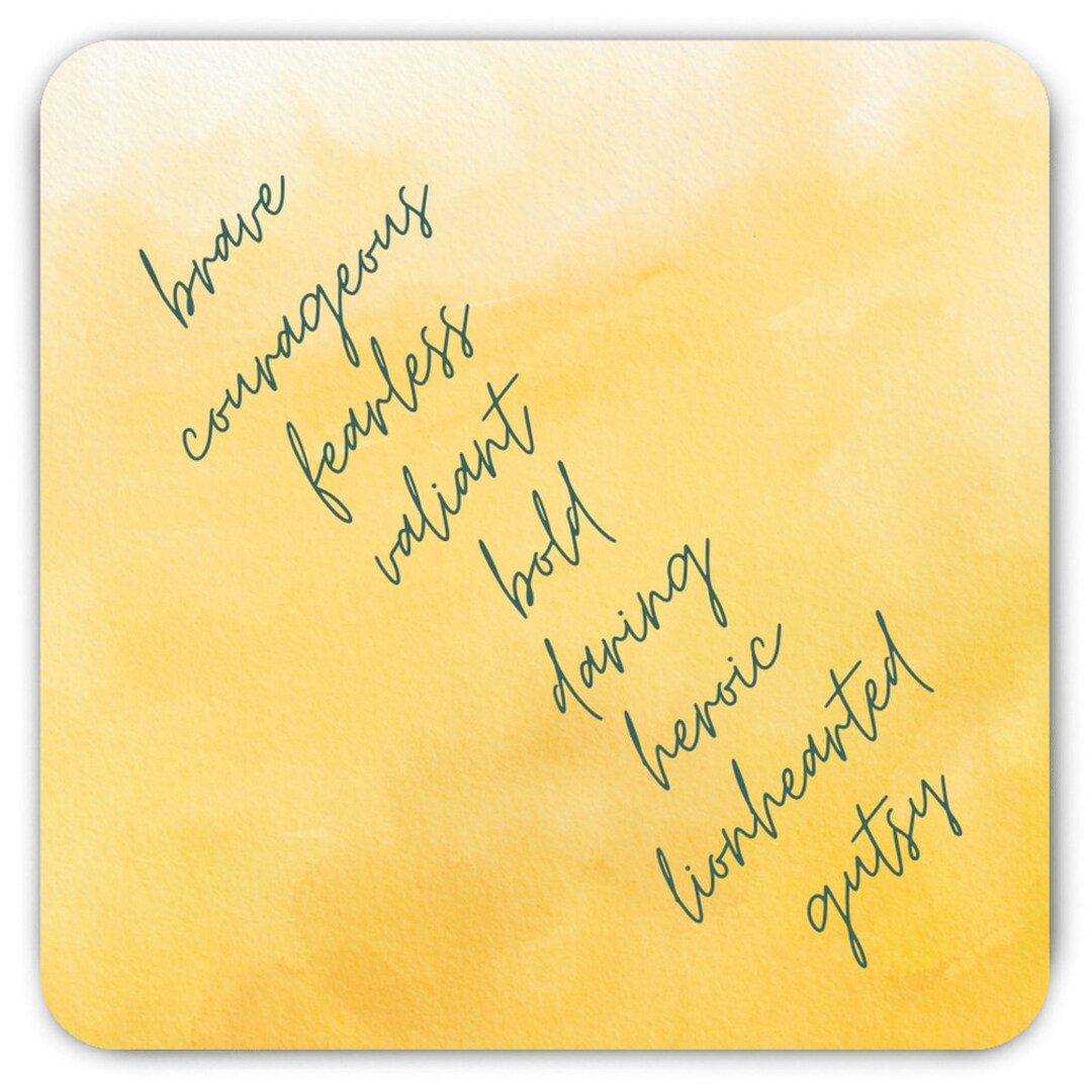 Brave Magnet / Courage Magnet / Daily Reminder Magnet / Reduce - Etsy