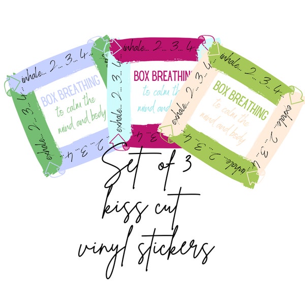 Box Breathing Stickers - Etsy