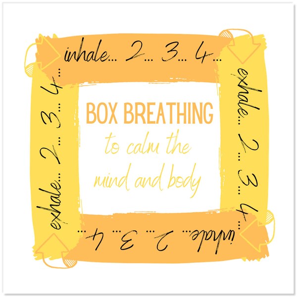 Box Breathing Stickers - Etsy
